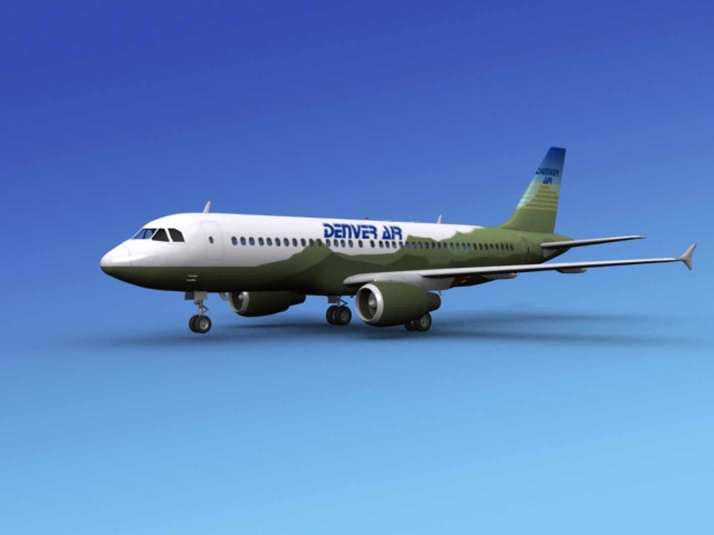 3d airline airbus model