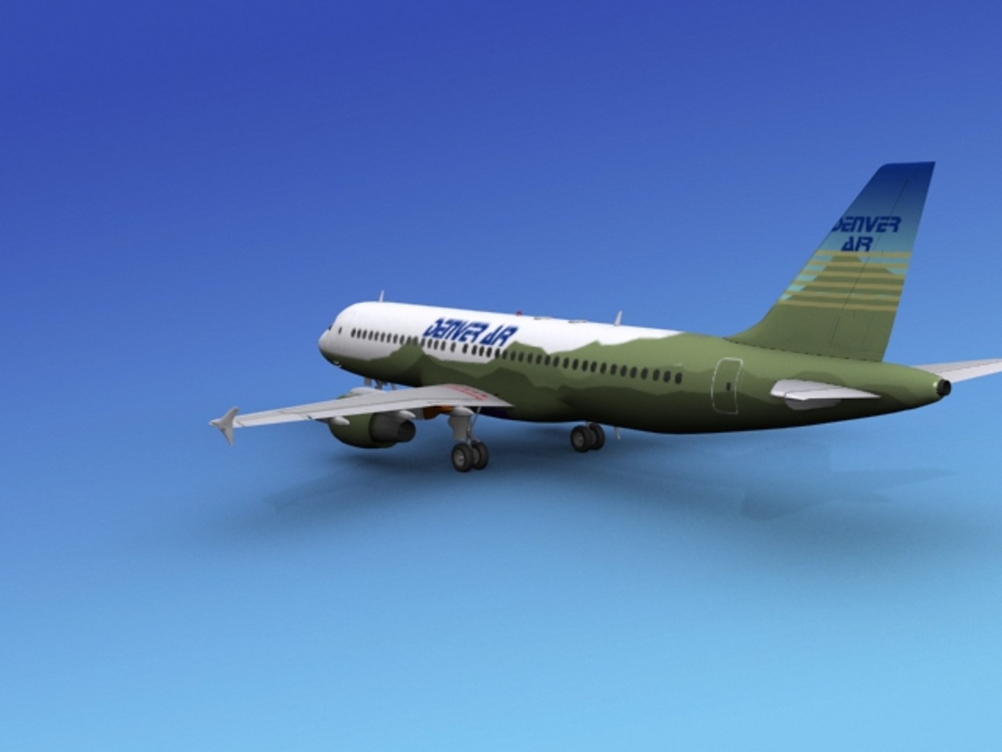 3d airline airbus model