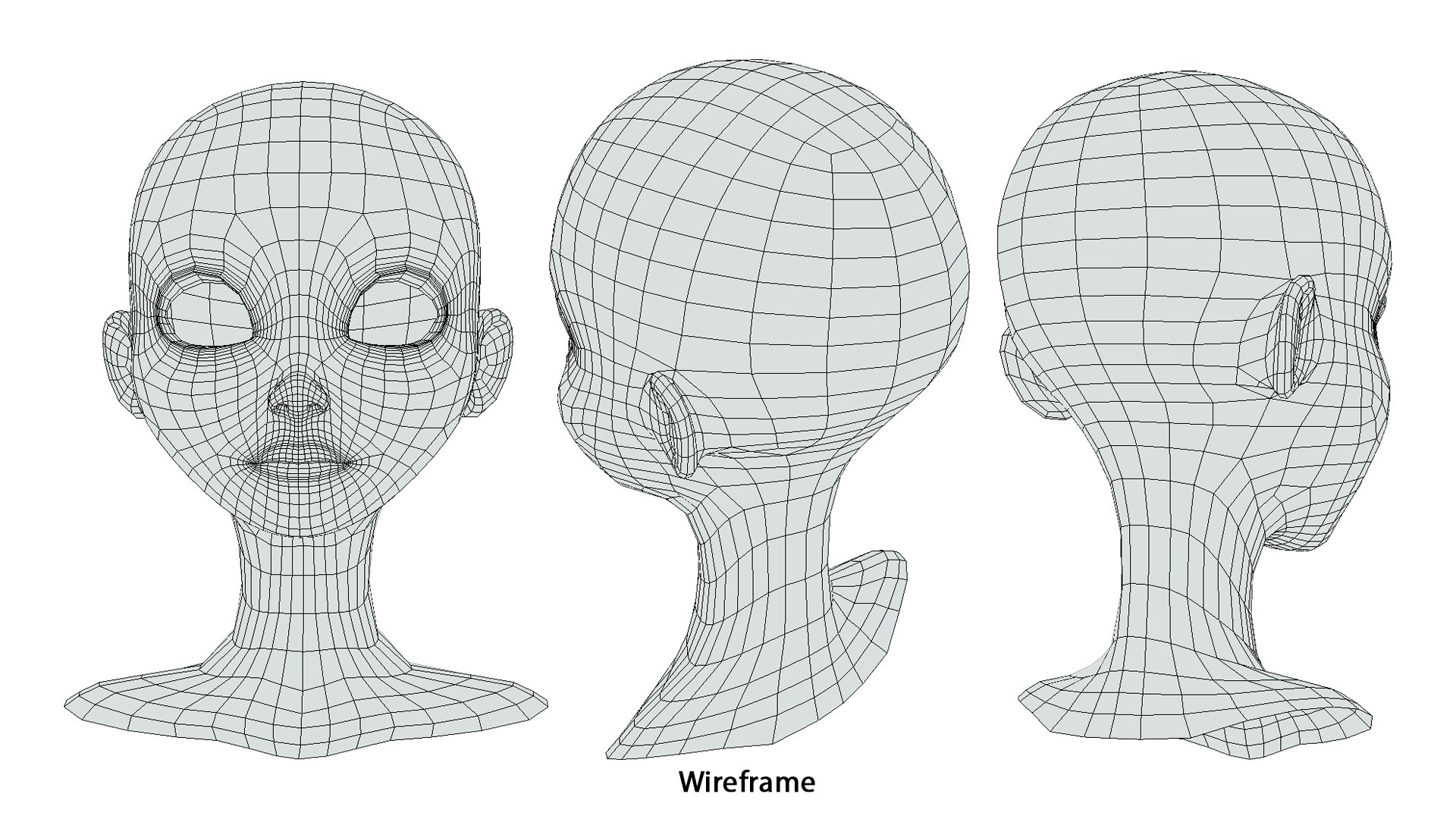 3D Model Stylized Female Head Base Mesh - TurboSquid 2496476