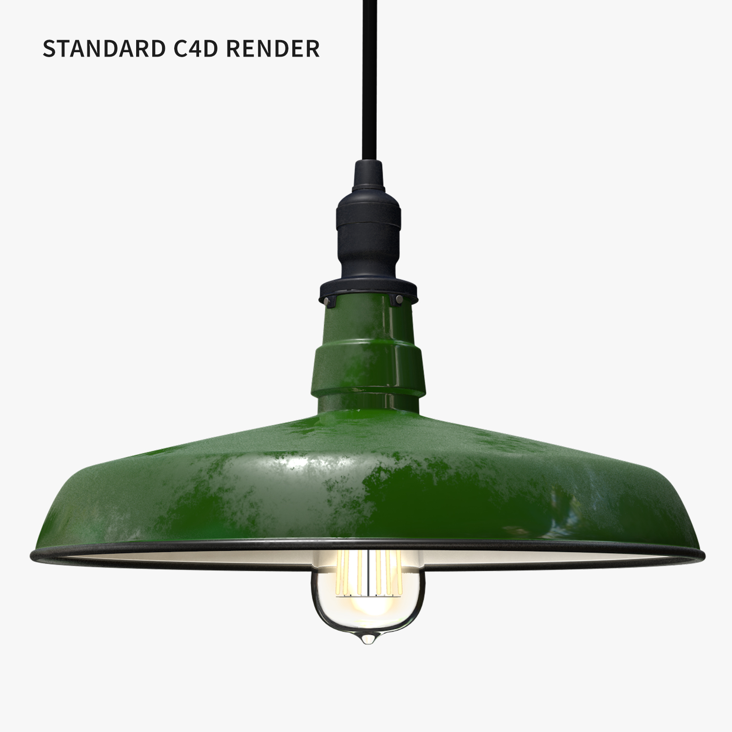 3d model industrial pendant light