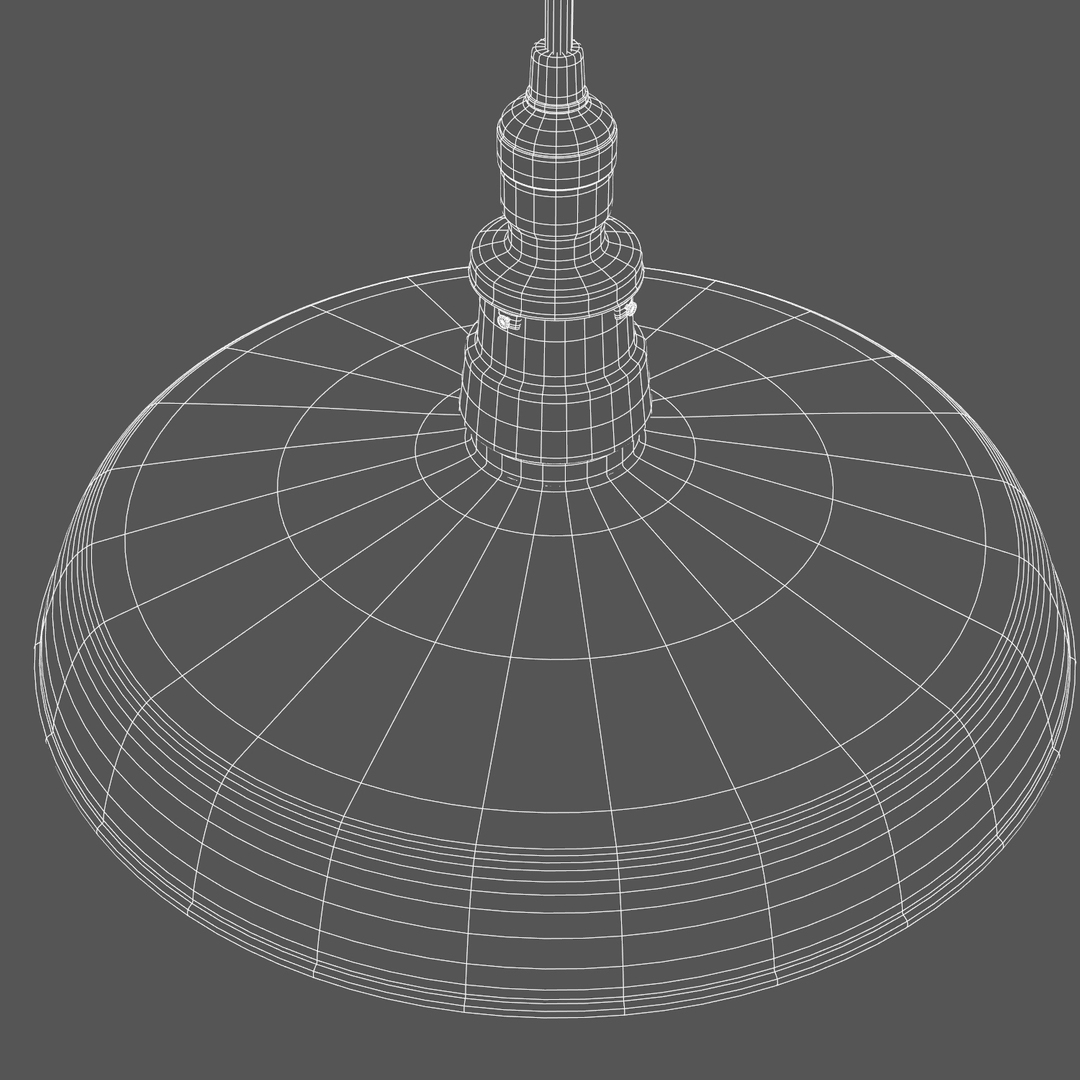 3d model industrial pendant light