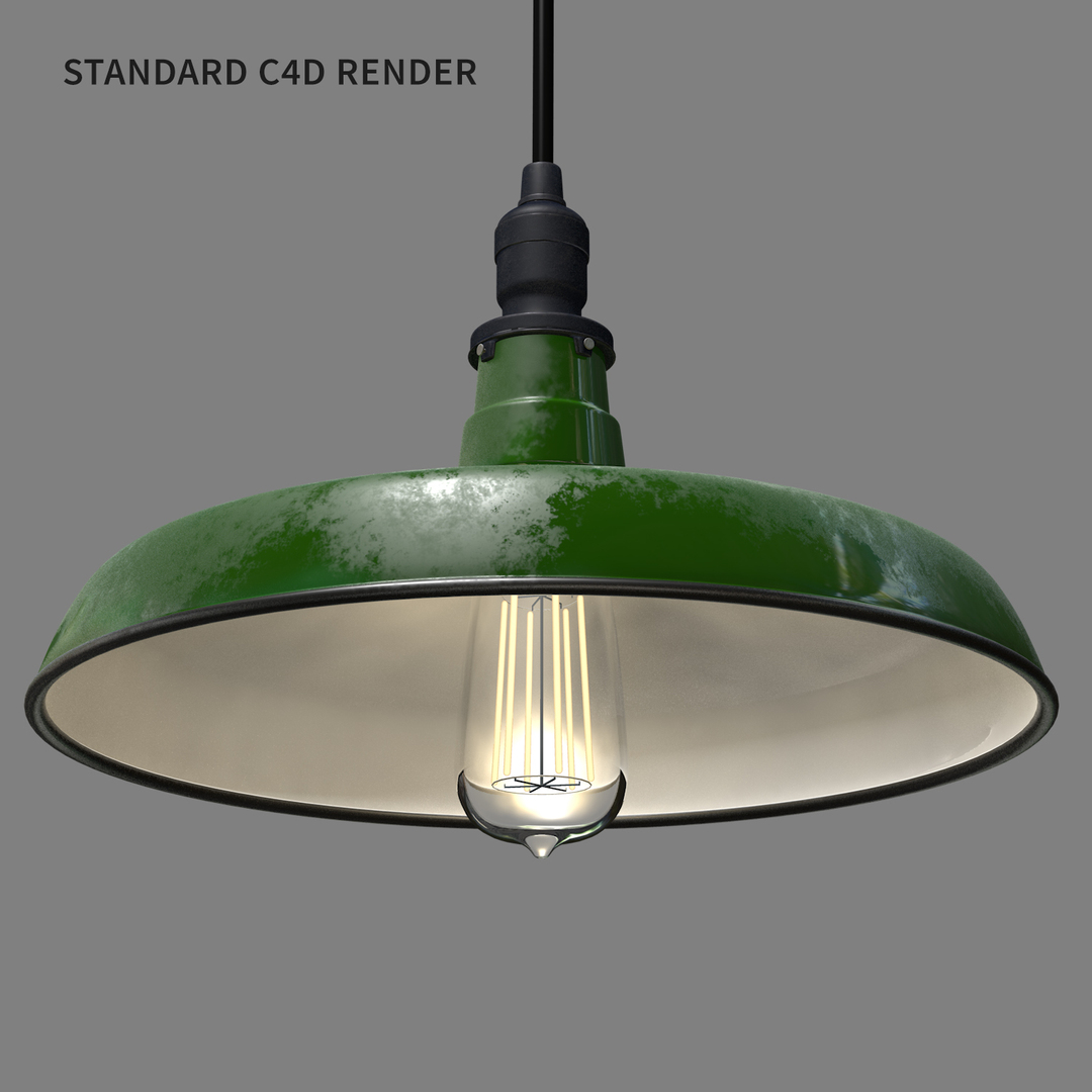 3d model industrial pendant light