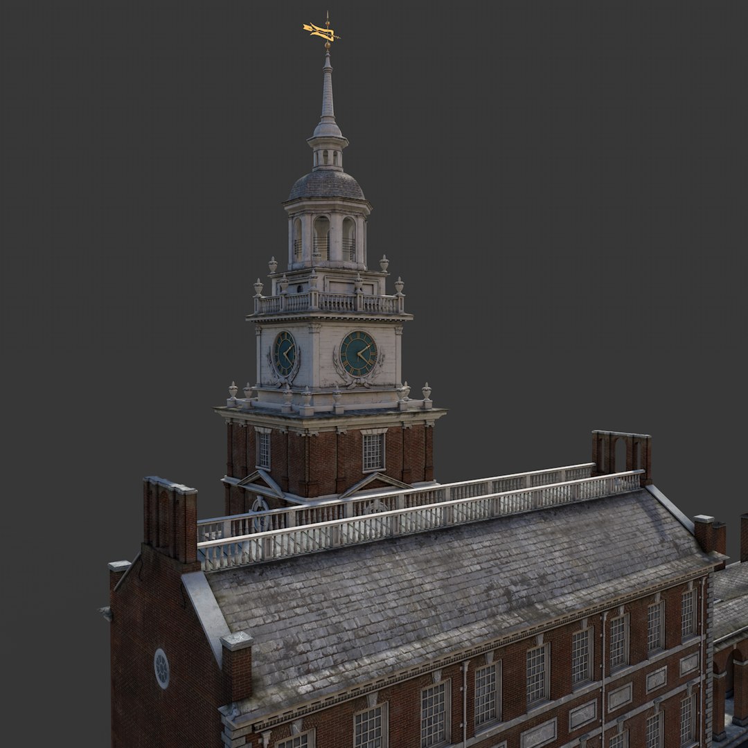obj independence hall building