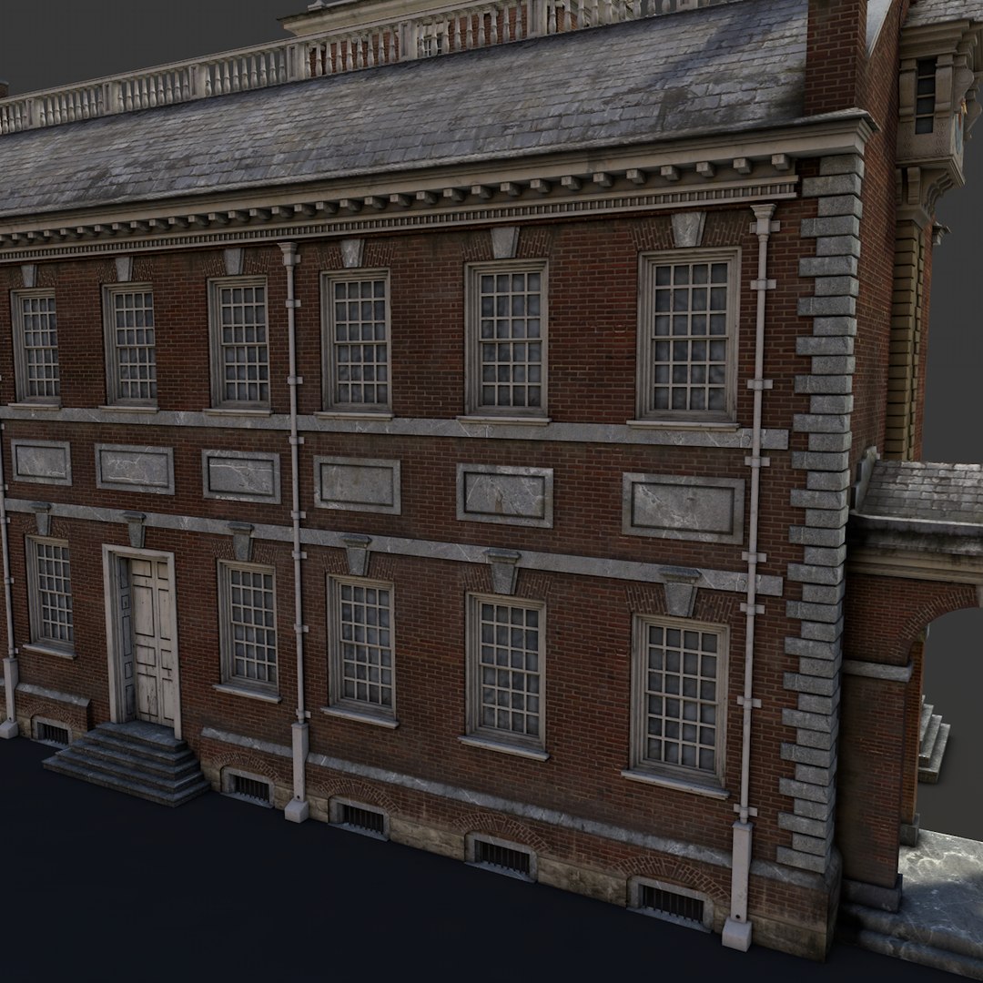 obj independence hall building