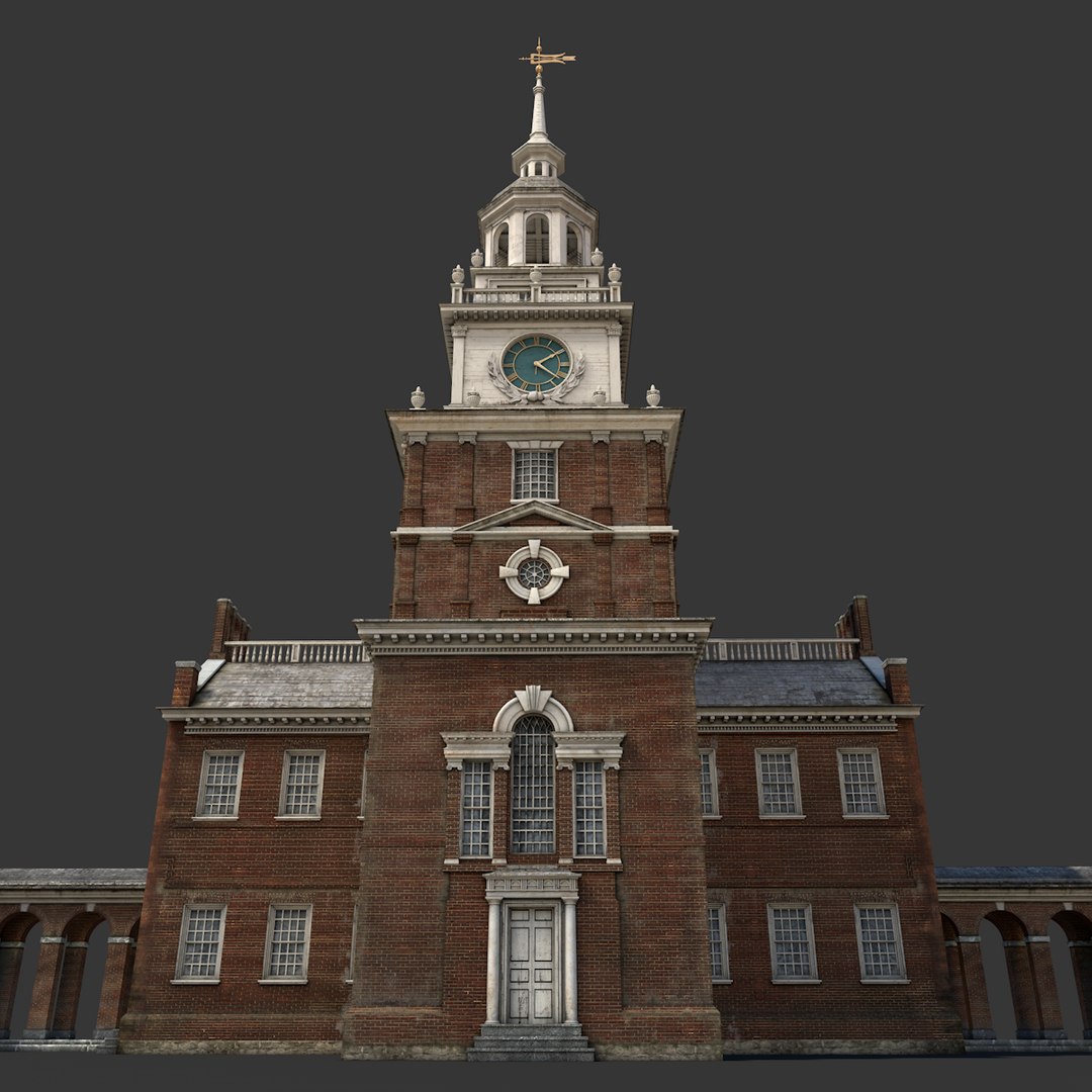 obj independence hall building