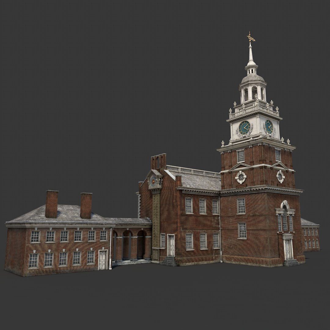 obj independence hall building