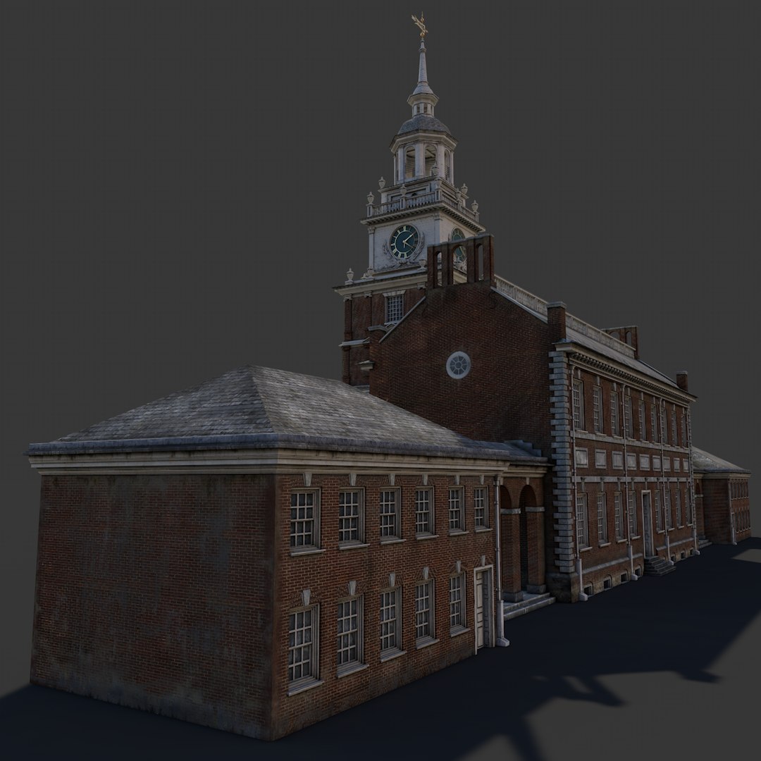 obj independence hall building