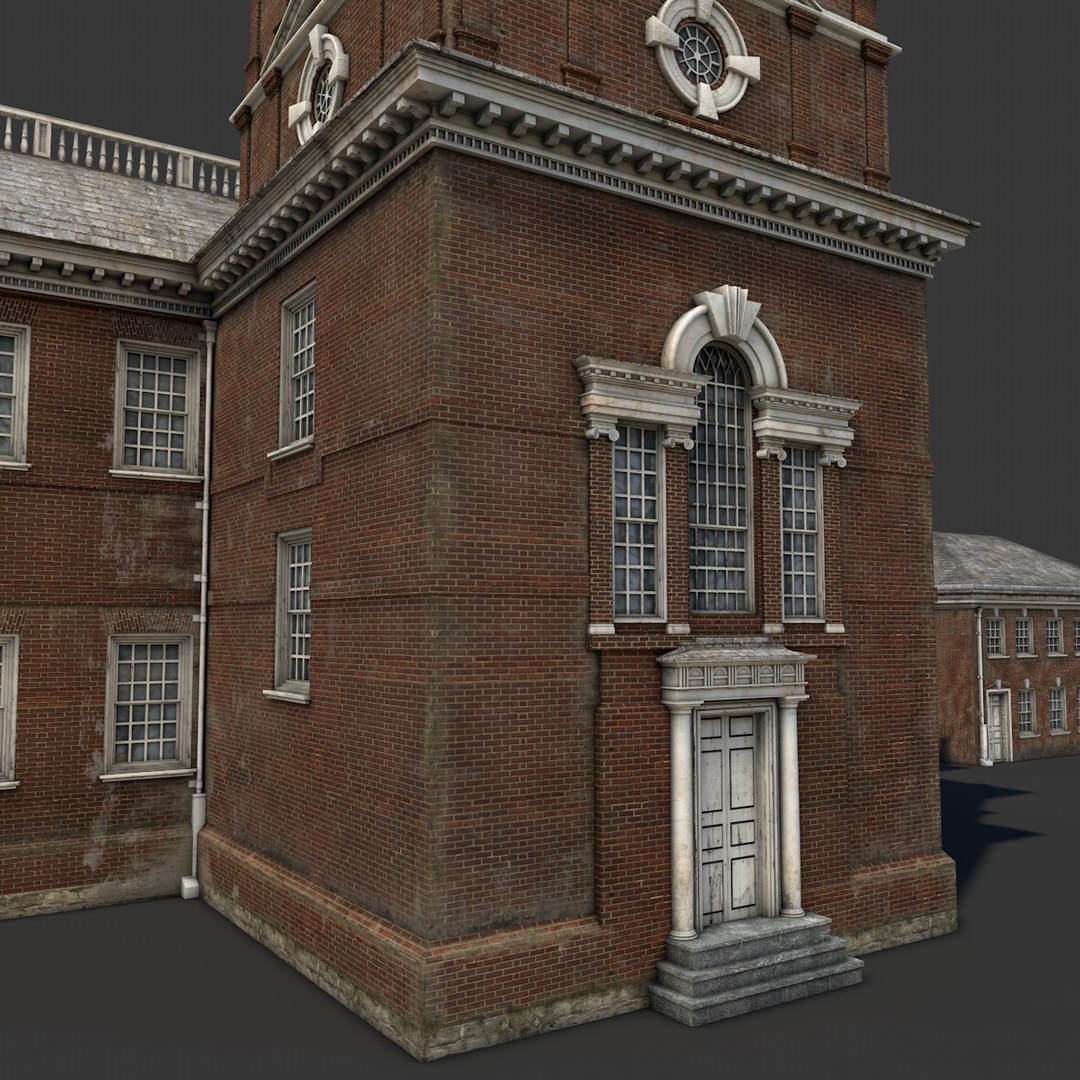 obj independence hall building