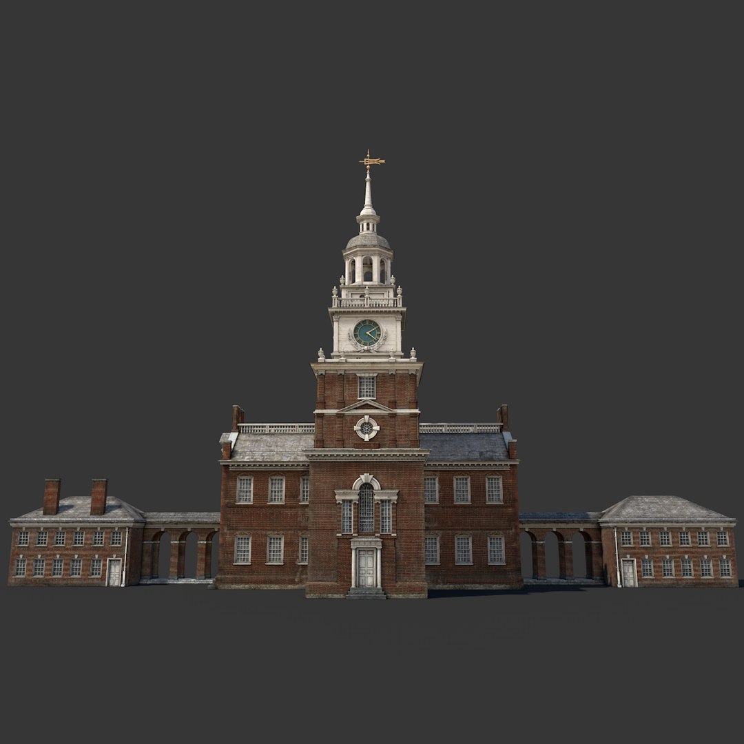 obj independence hall building