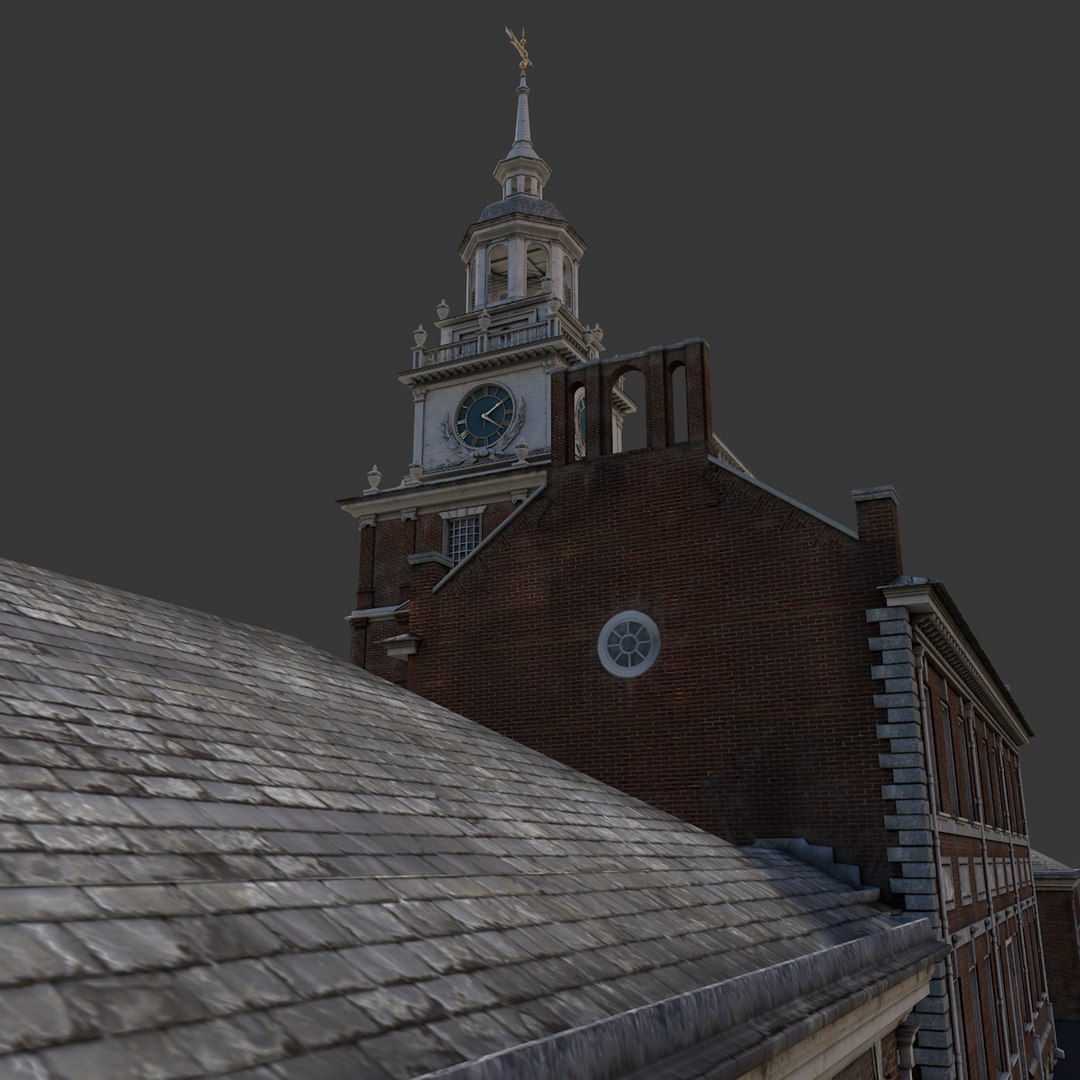 obj independence hall building