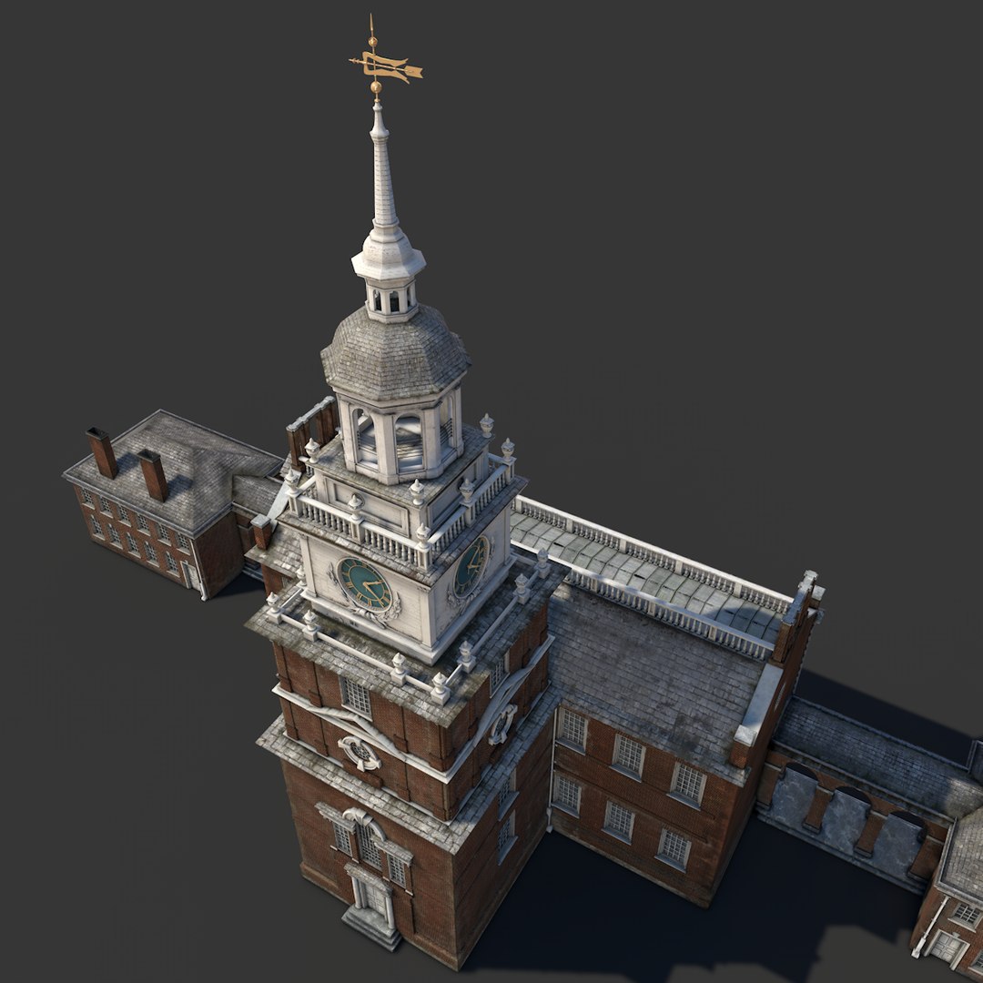 obj independence hall building