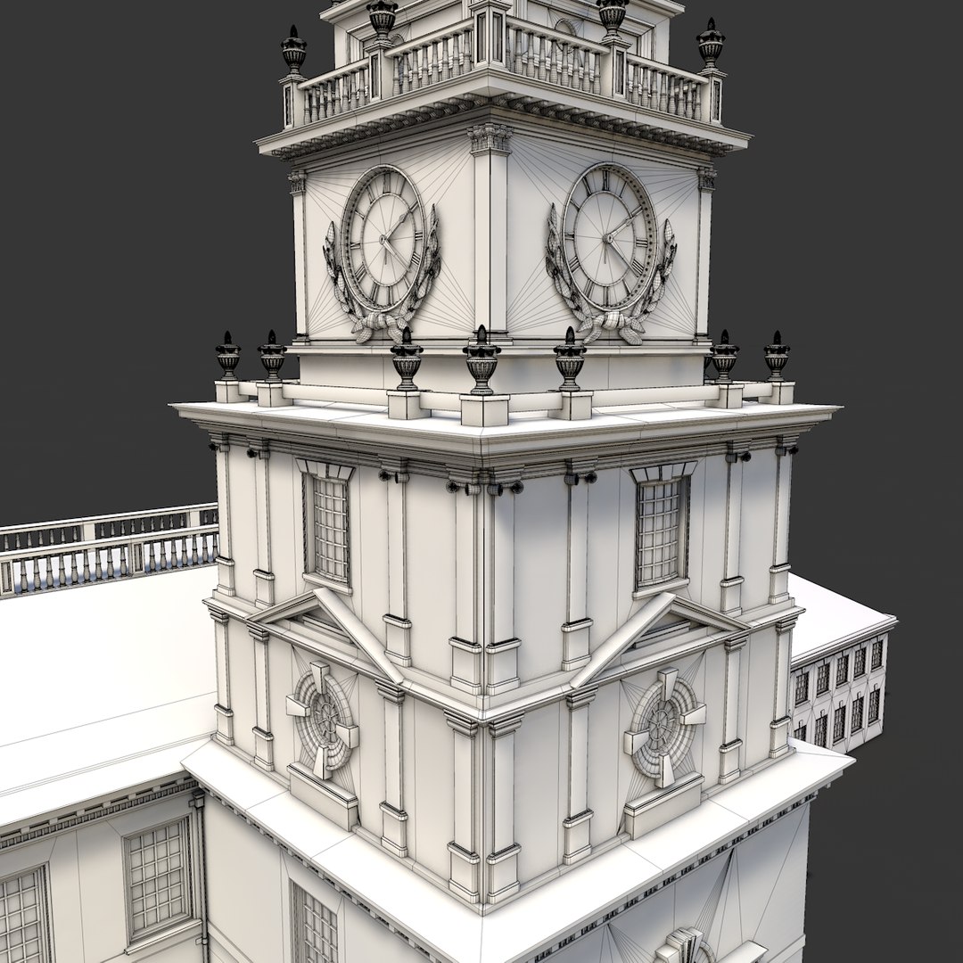 obj independence hall building