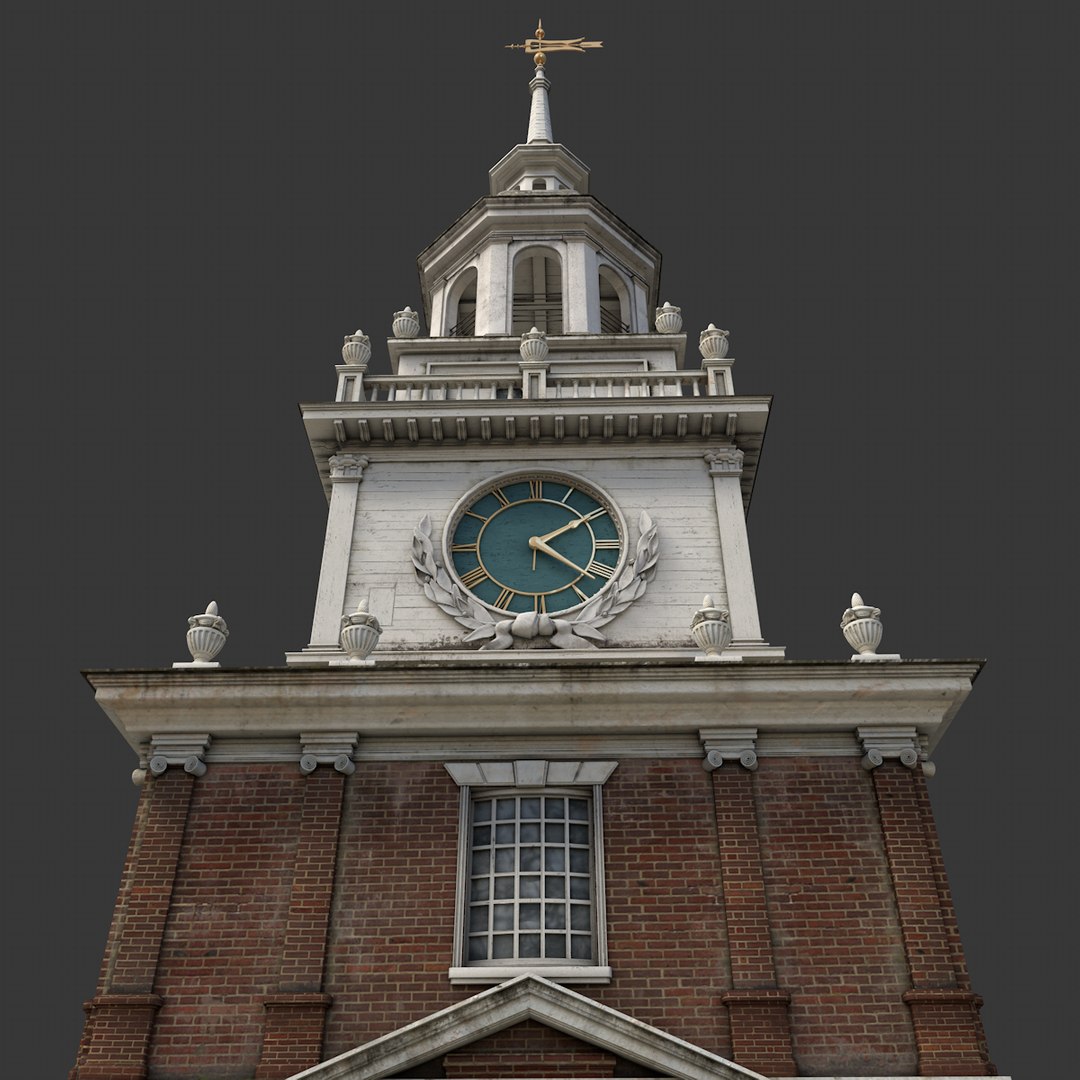 obj independence hall building