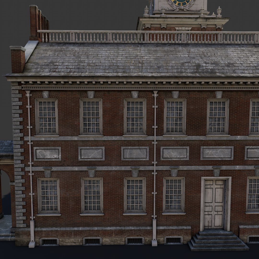 obj independence hall building