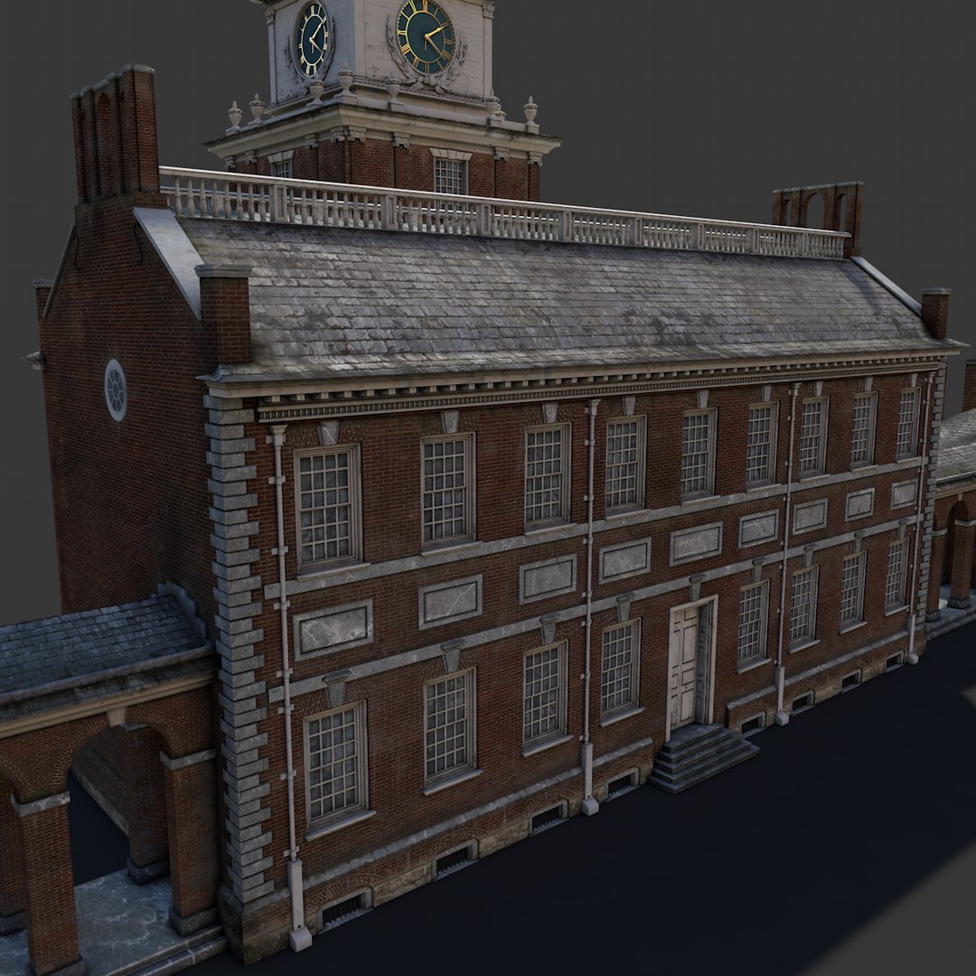 obj independence hall building