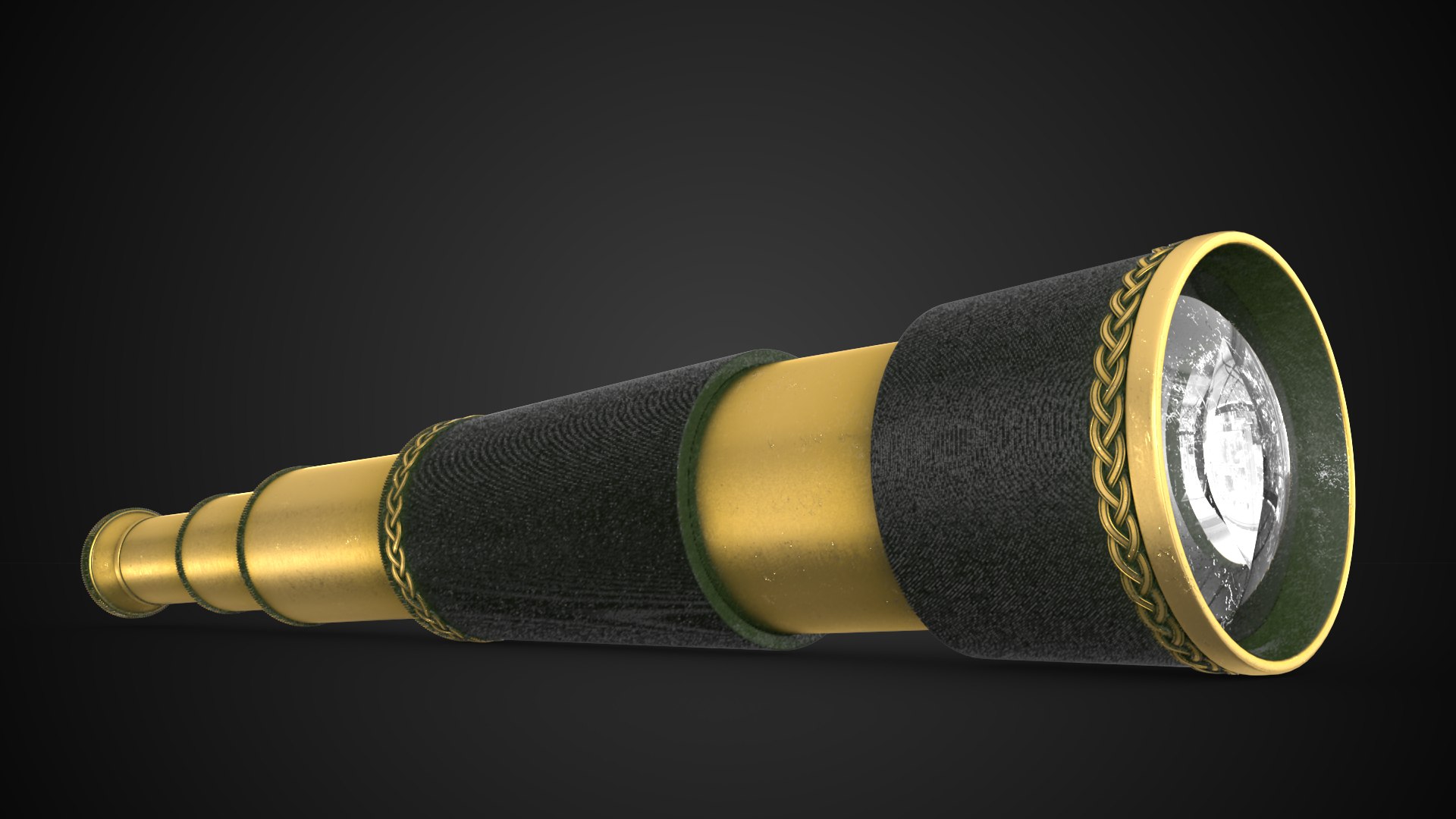 pirate monocular 3d model