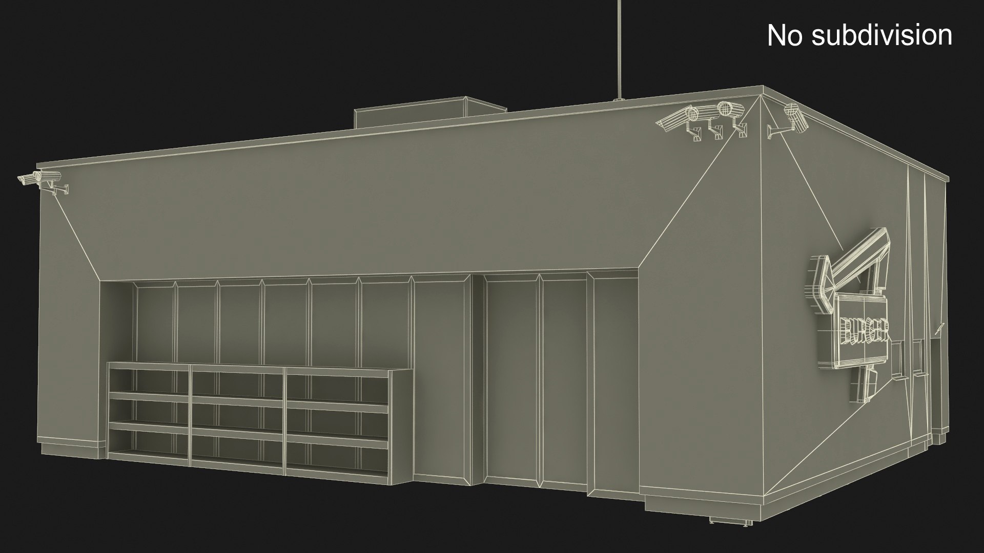 Small Burger Shop Building Model - TurboSquid 2285009