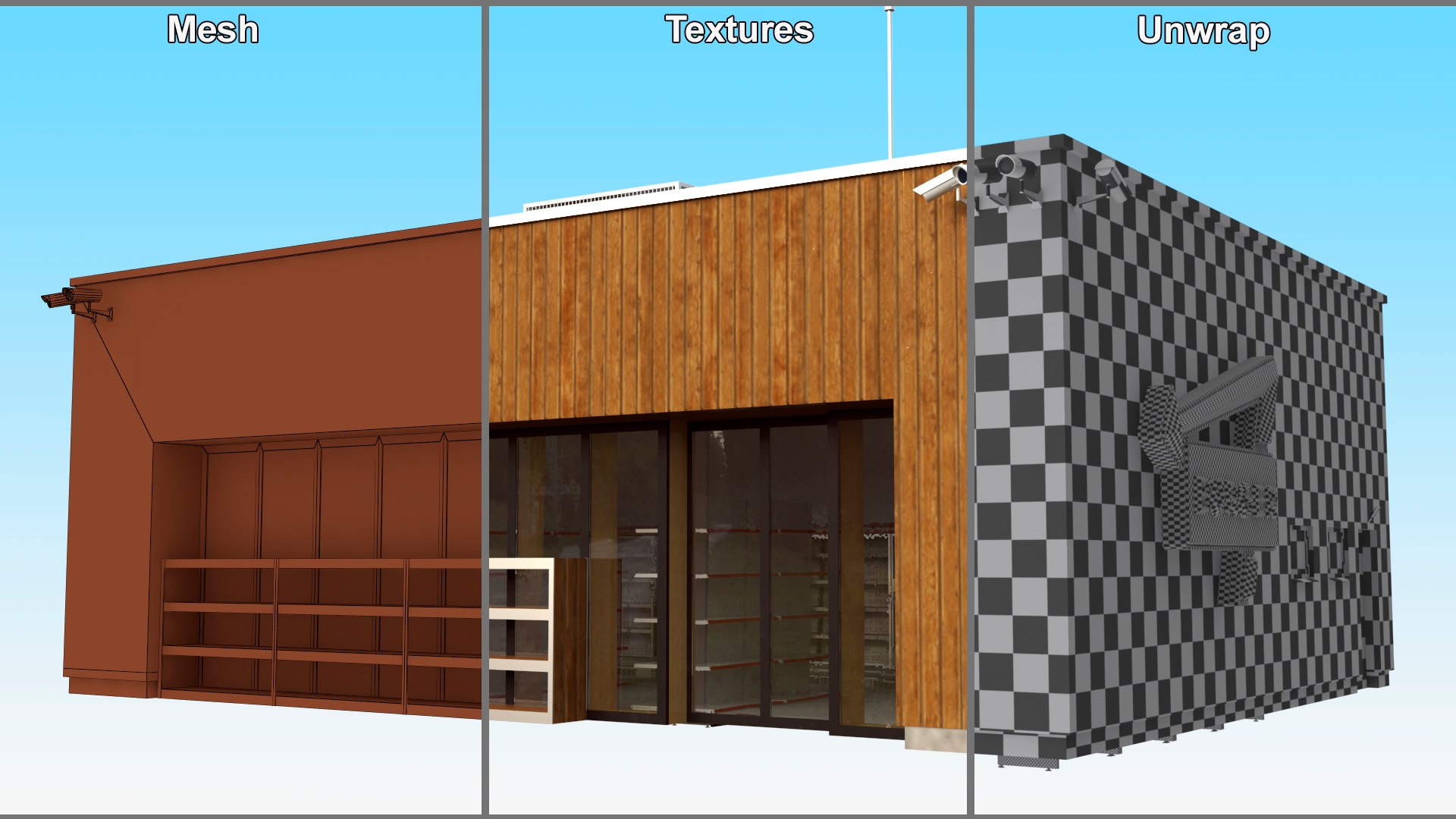 Small Burger Shop Building Model - TurboSquid 2285009