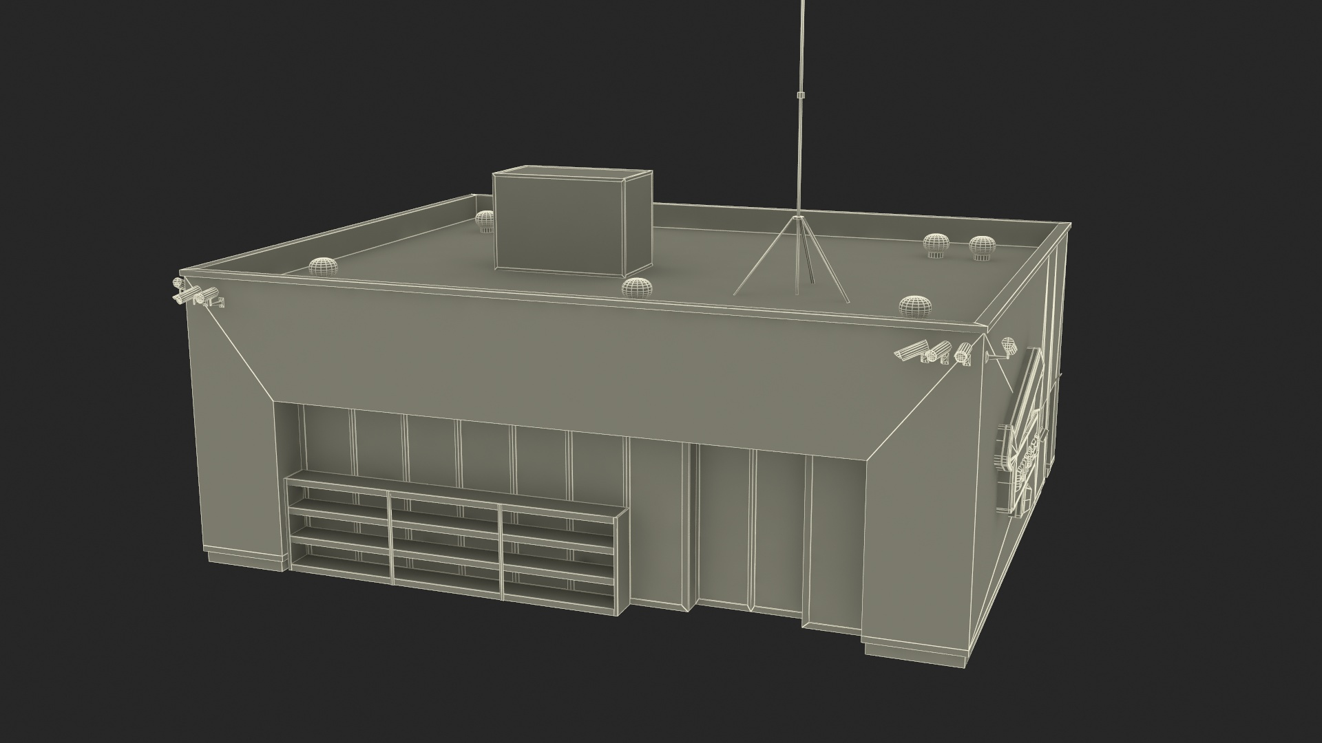 Small Burger Shop Building Model - TurboSquid 2285009