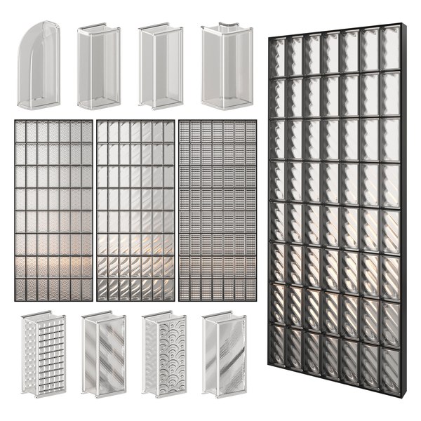 modelo 3d Glass Block Wall 03 - TurboSquid 1906989
