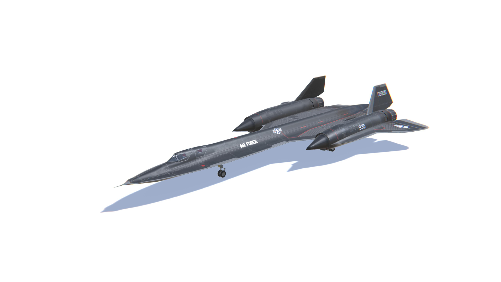 YF-12A Blackbird Jet Fighter Low-poly 3D Model - TurboSquid 1800900