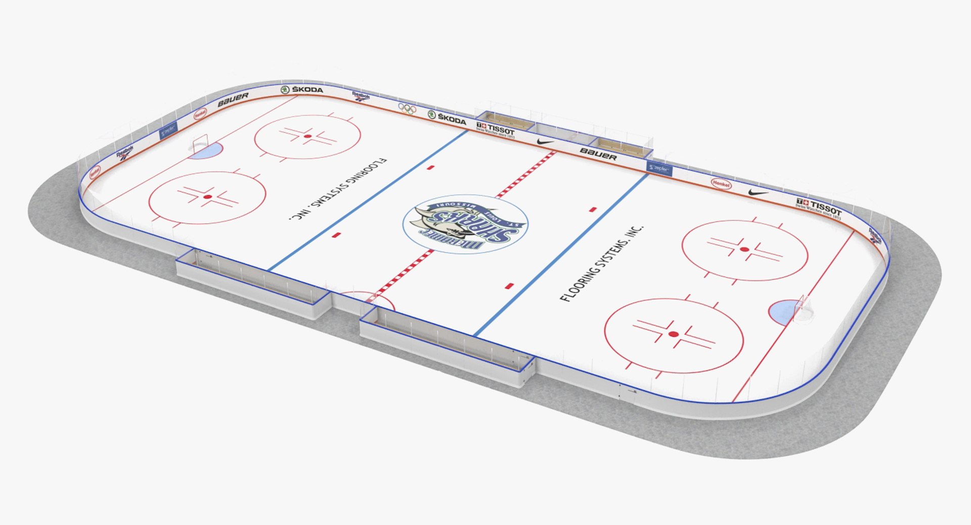 Ice Hockey Rink Model - TurboSquid 1232647