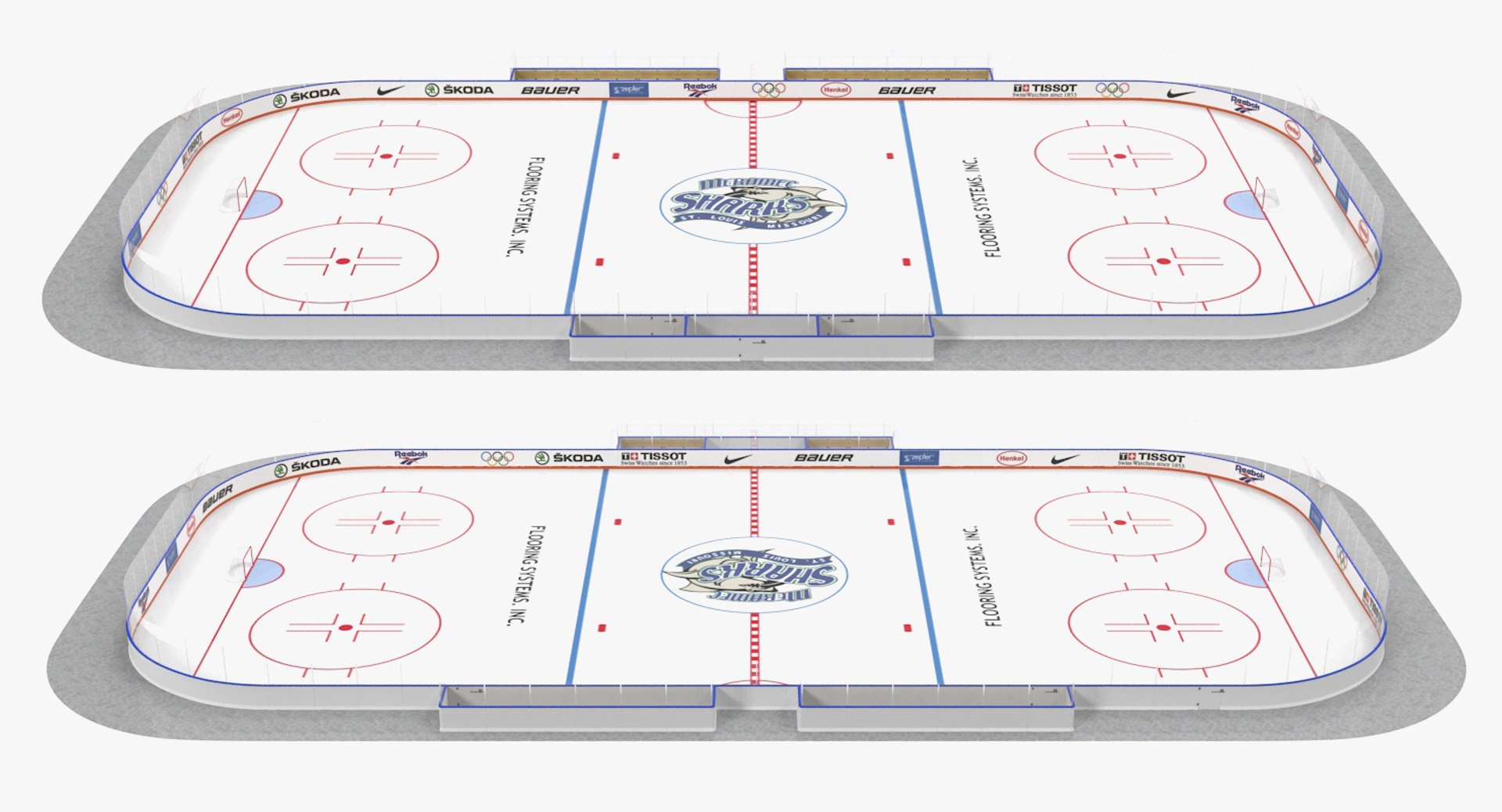 Ice hockey rink model - TurboSquid 1232647