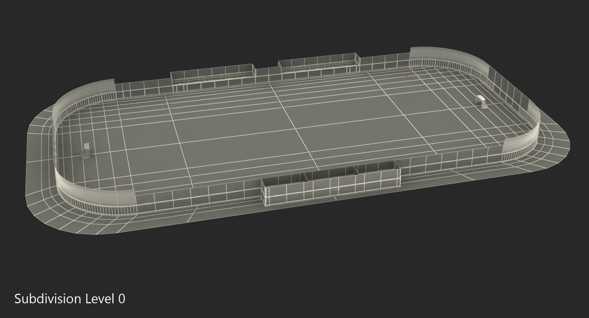 Ice hockey rink model - TurboSquid 1232647