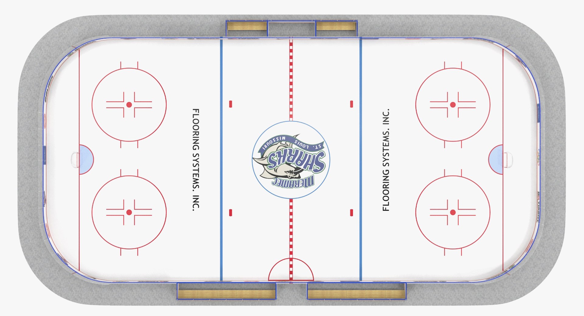 Ice hockey rink model - TurboSquid 1232647