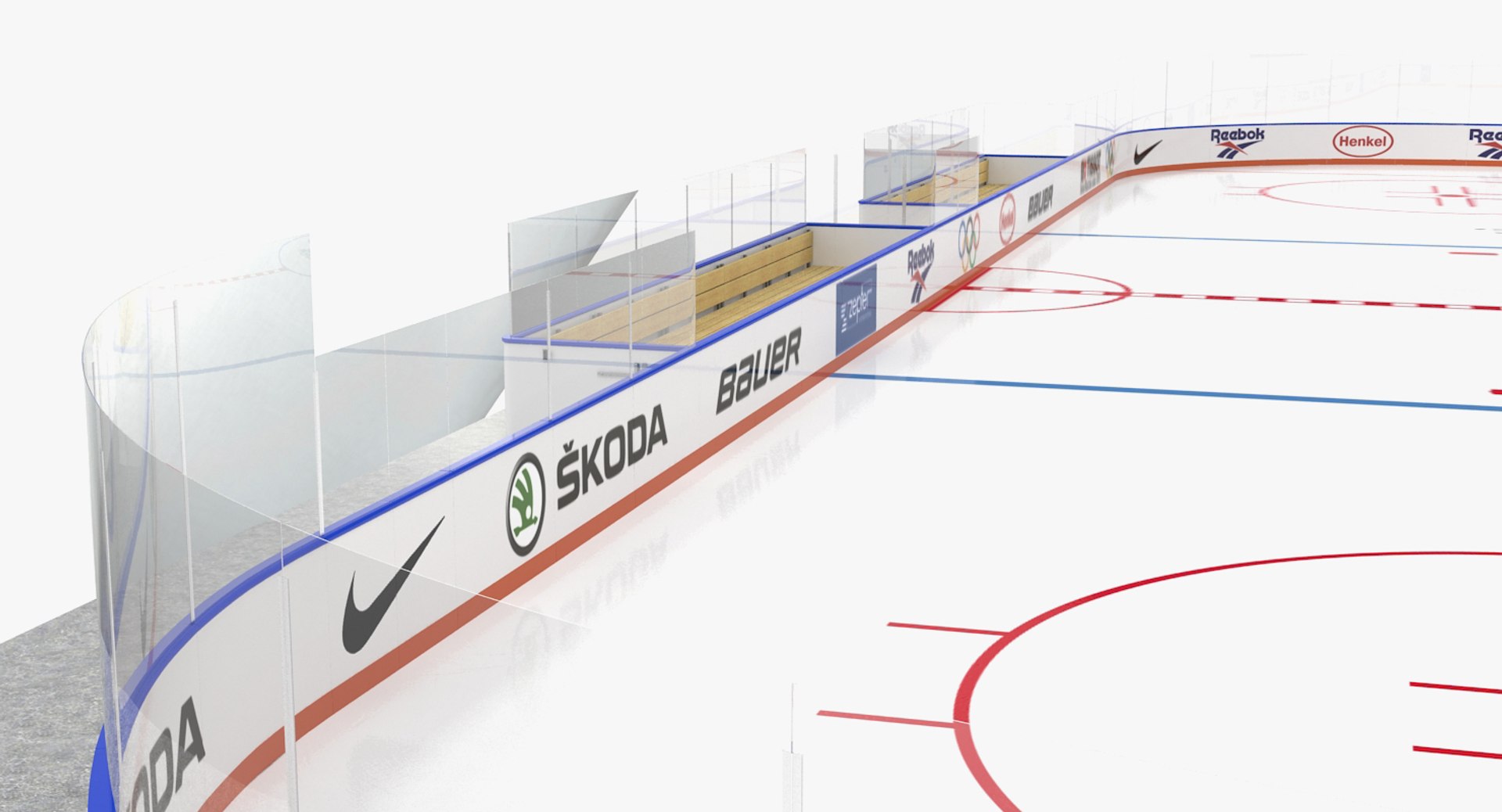 Ice hockey rink model - TurboSquid 1232647