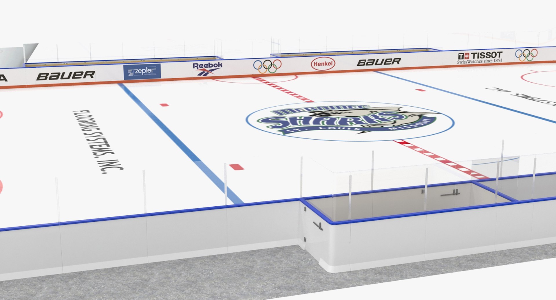 Ice hockey rink model - TurboSquid 1232647