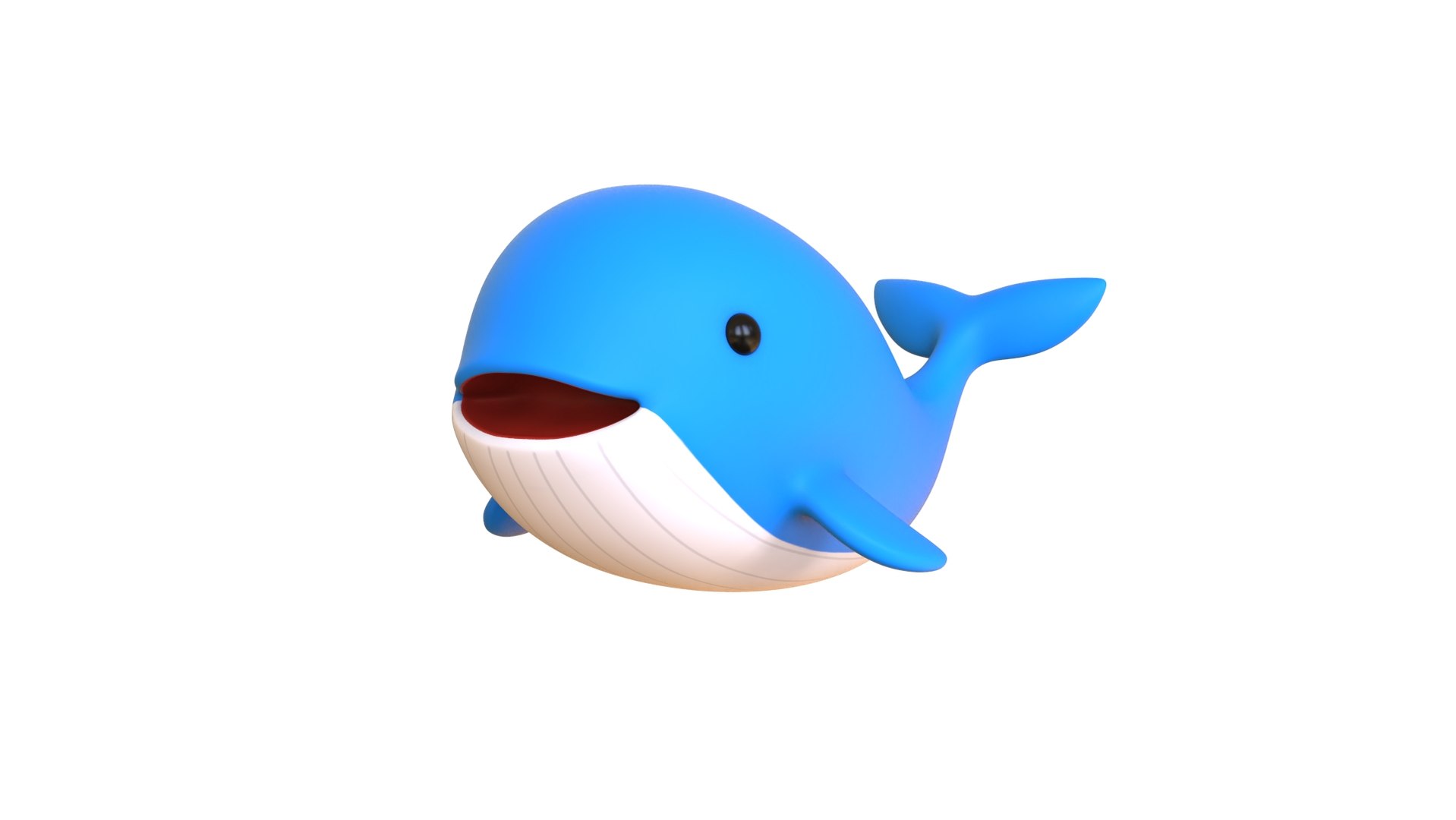 3D Low - Poly Cartoon Whale Rigged - TurboSquid 2380699