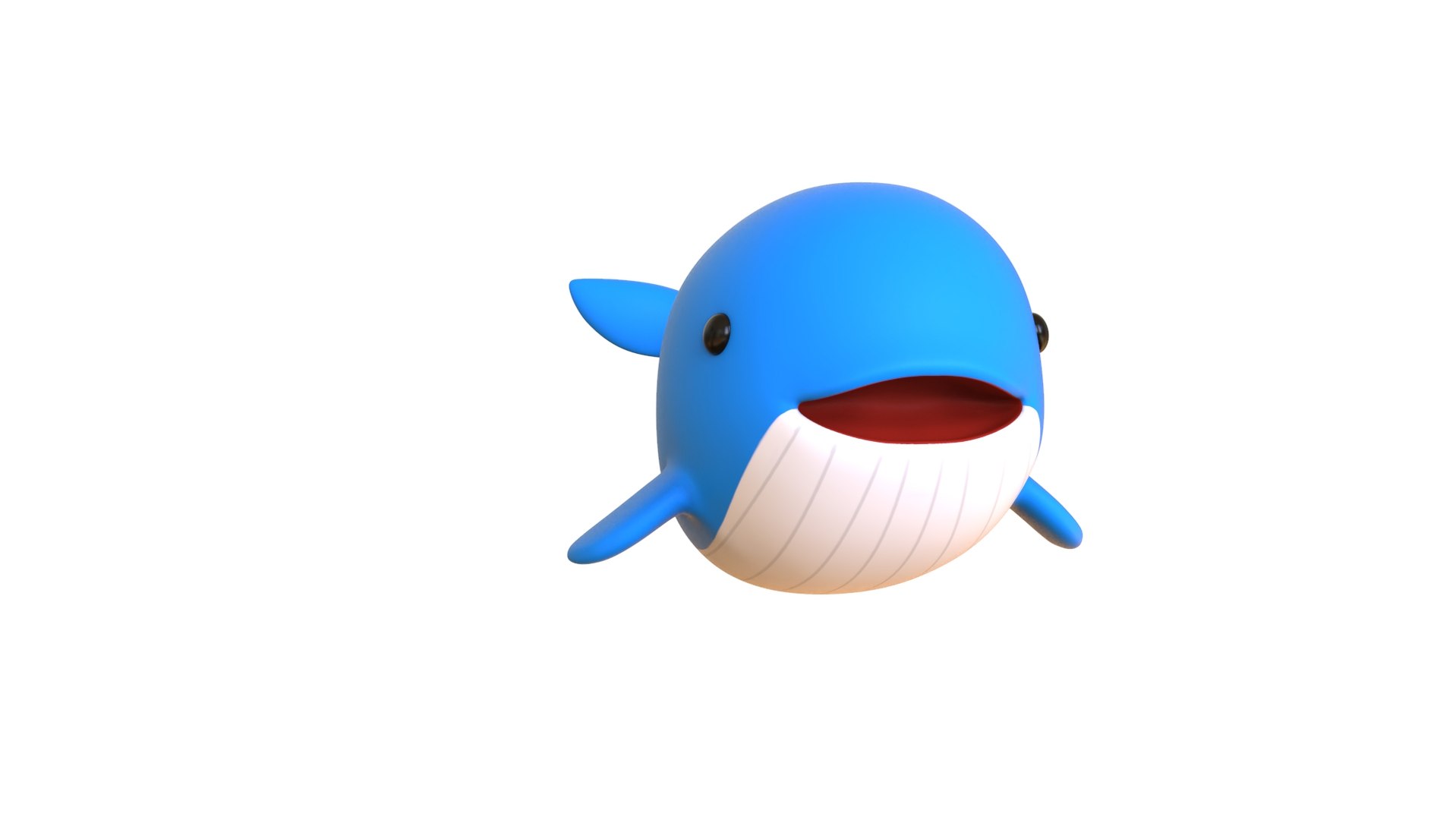 3D Low - Poly Cartoon Whale Rigged - TurboSquid 2380699