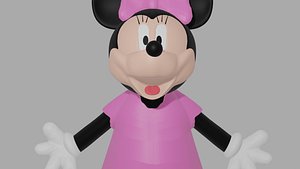 Minnie Mouse 3D Modelos para Descargar | TurboSquid