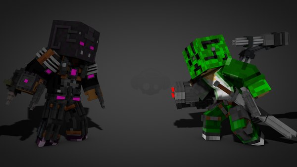 3D модель Creeper man rig - TurboSquid 1036780