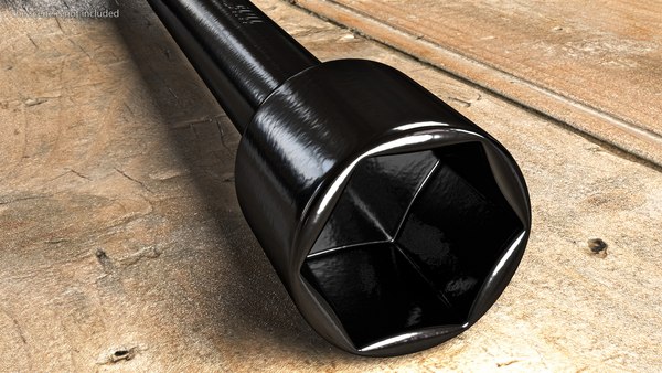 3D way lug nut wrench - TurboSquid 1708724