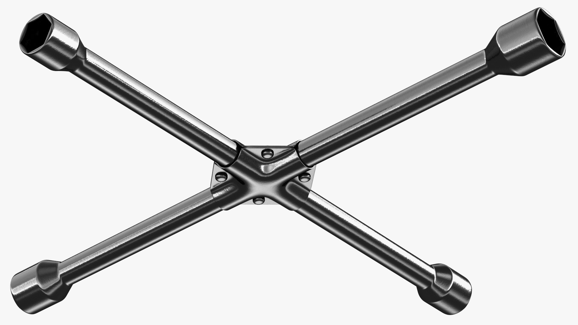 3D way lug nut wrench - TurboSquid 1708724