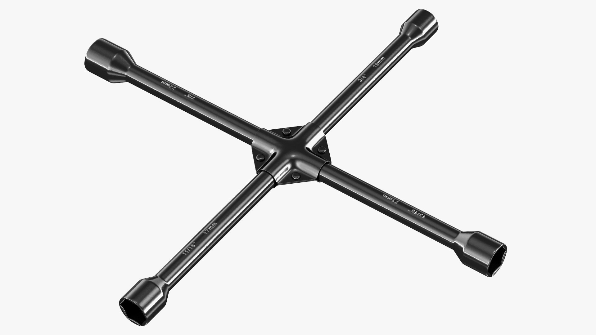 3D way lug nut wrench - TurboSquid 1708724