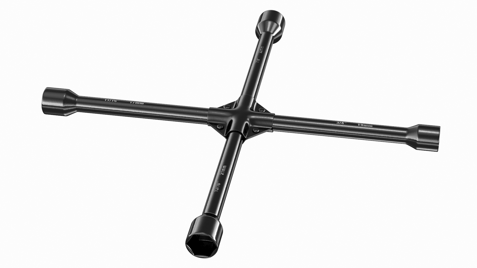 3D way lug nut wrench - TurboSquid 1708724