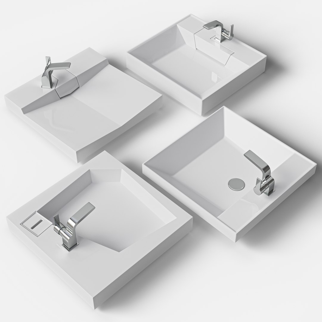 3D Sink Above Washing Machine - TurboSquid 1982268