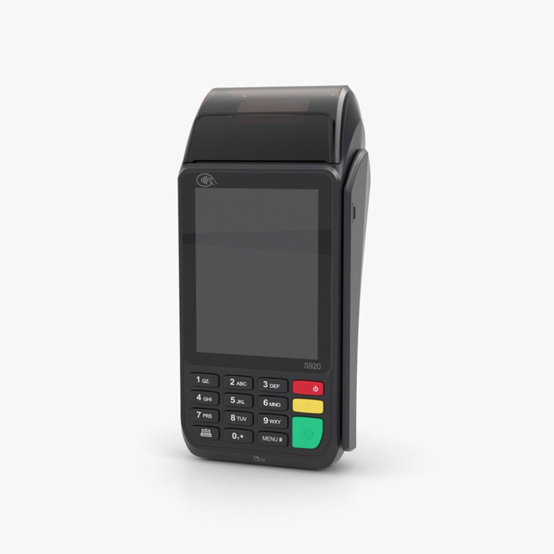 3D model PAX s920 Point-of-Sale terminal - TurboSquid 1757184