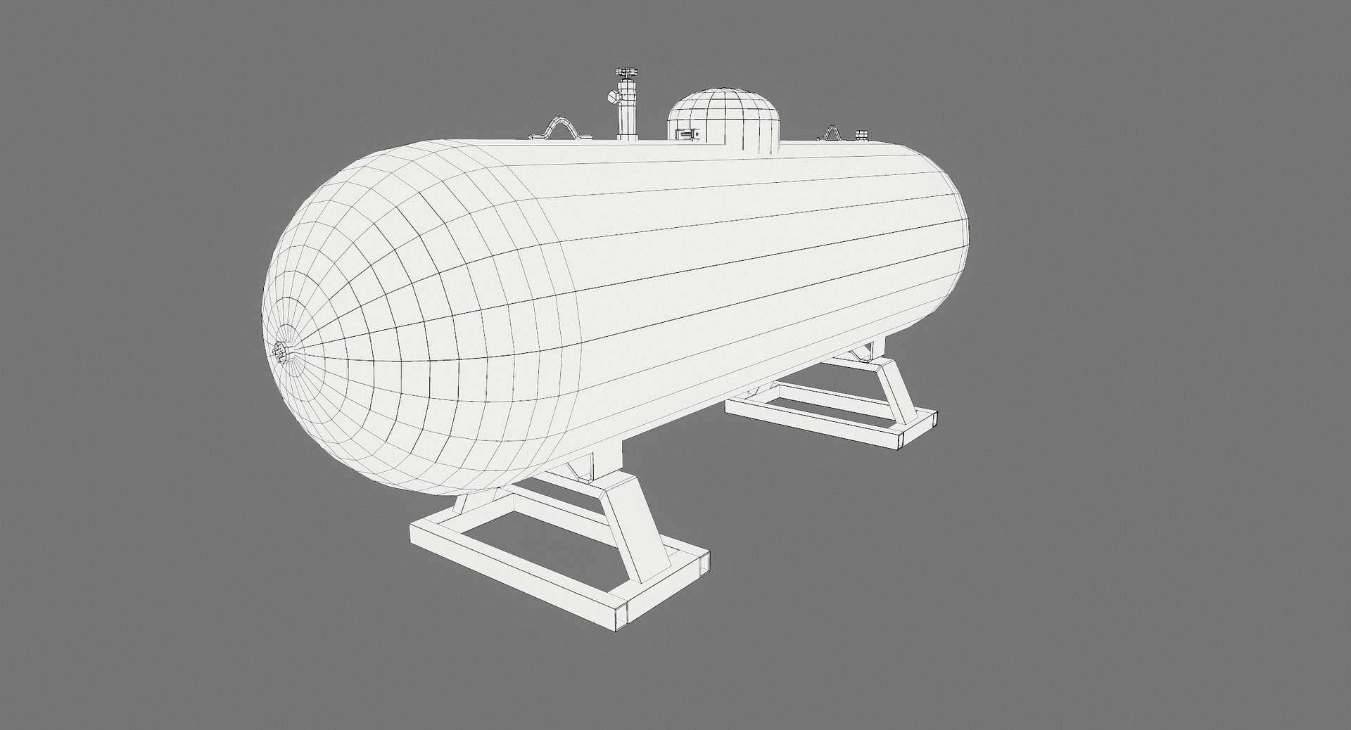 3d Large Propane Tank