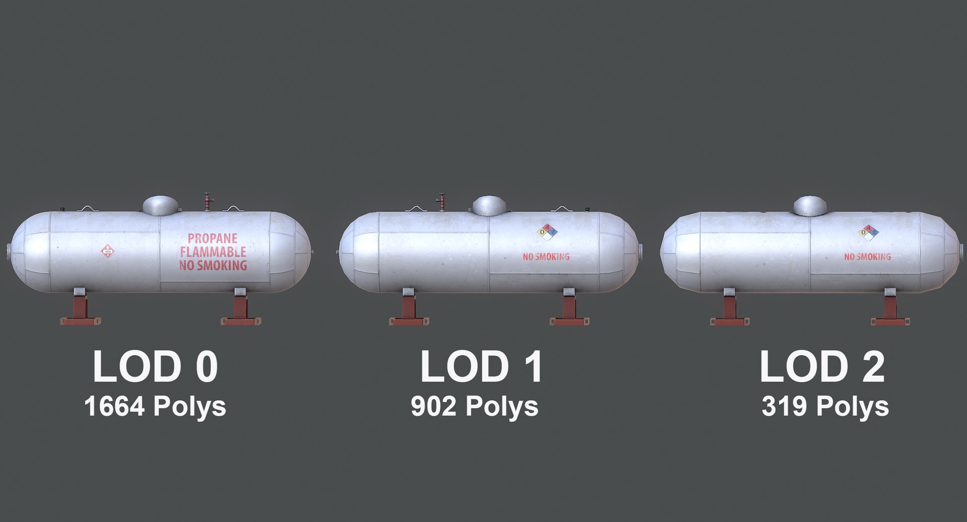 3d Large Propane Tank