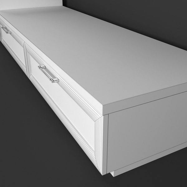 3d realistic wall unit model