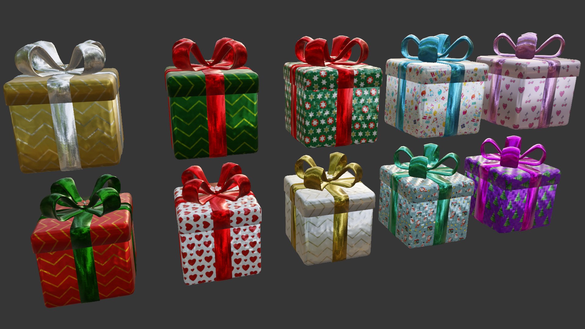Holiday Presents Model - TurboSquid 2149695