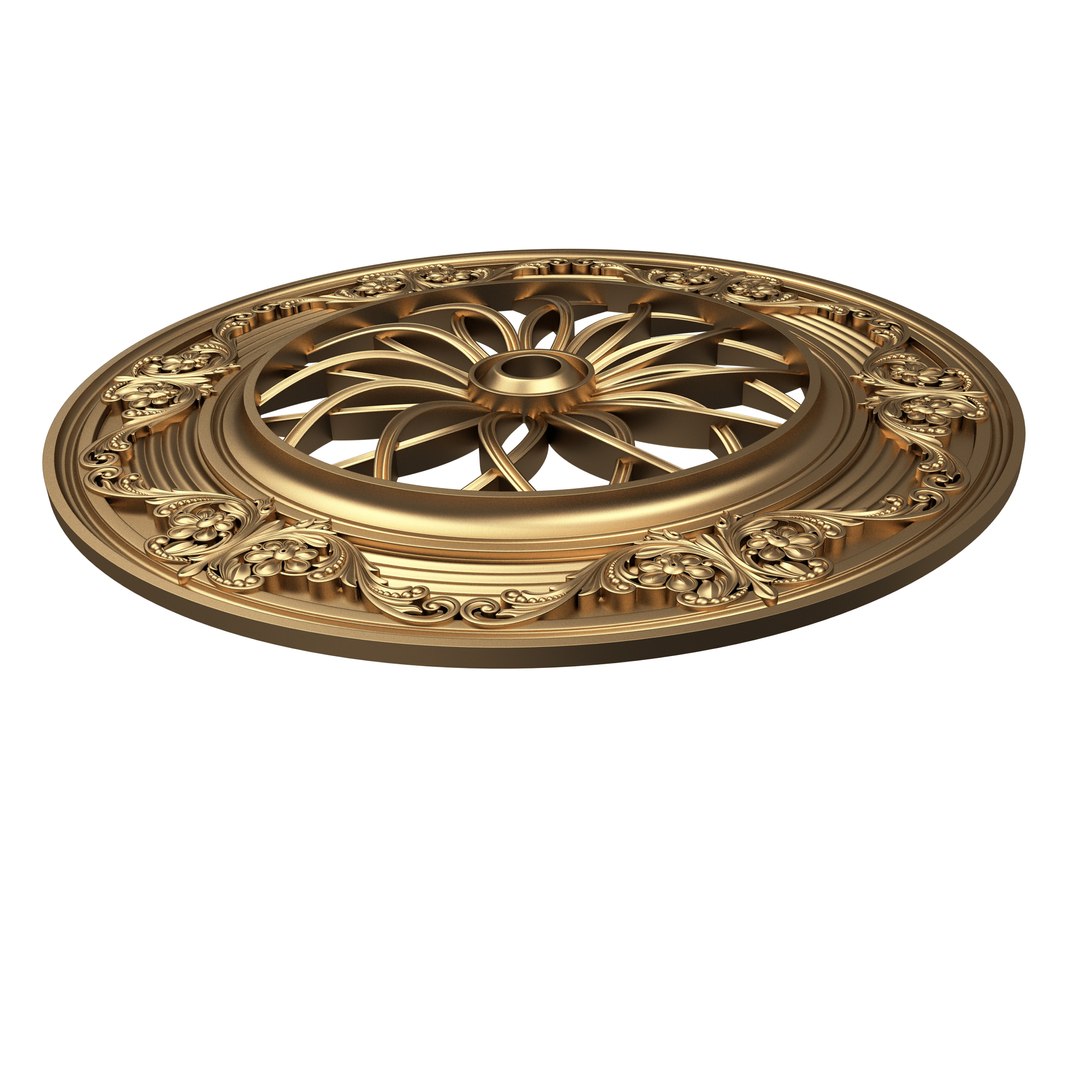 Ceiling Rosette 02 3D Model - TurboSquid 2158366