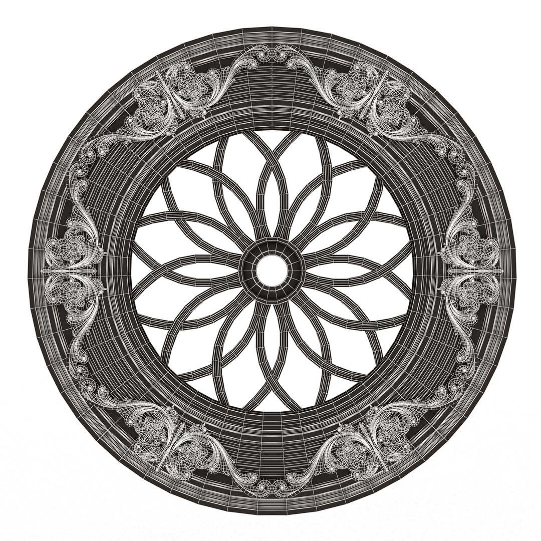 Ceiling Rosette 02 3D Model - TurboSquid 2158366