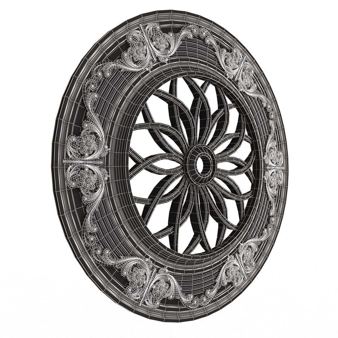 Ceiling Rosette 02 3D Model - TurboSquid 2158366