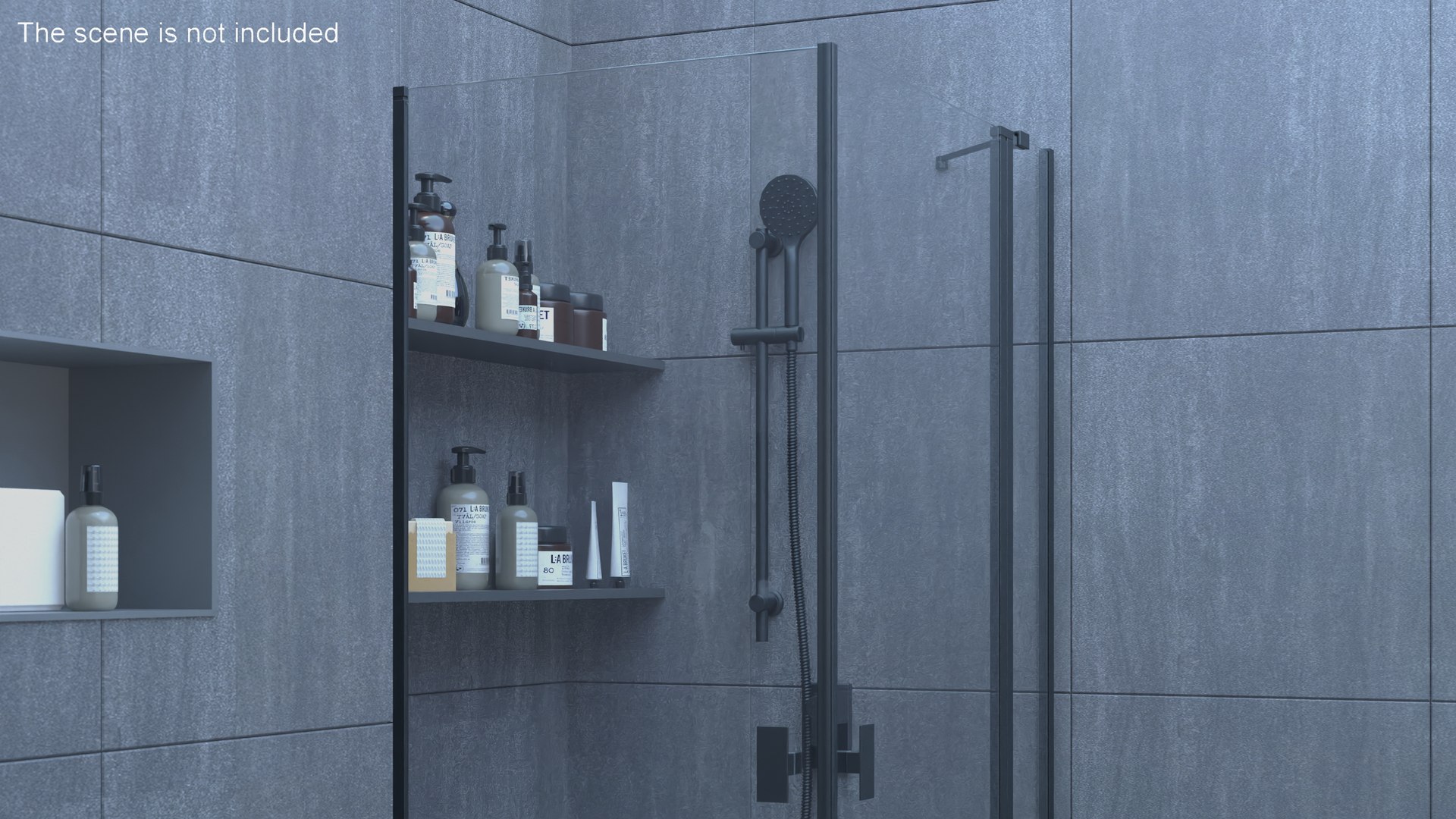Glass Shower Cubicle Black 3D Model - TurboSquid 2091964