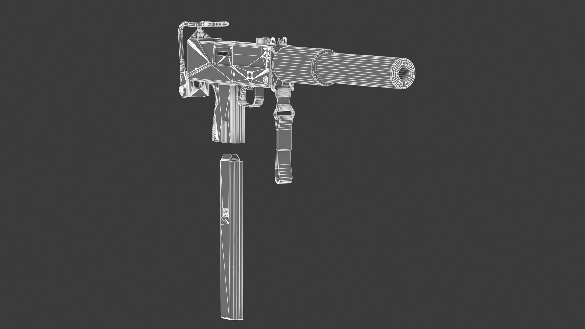 MAC 10 Low Poly Model - TurboSquid 1880312